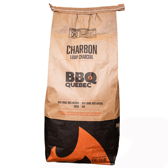 BBQ QUEBEC BBQ Québec 8-kg Hardwood Lump Charcoal - Oak QC6200 | RONA