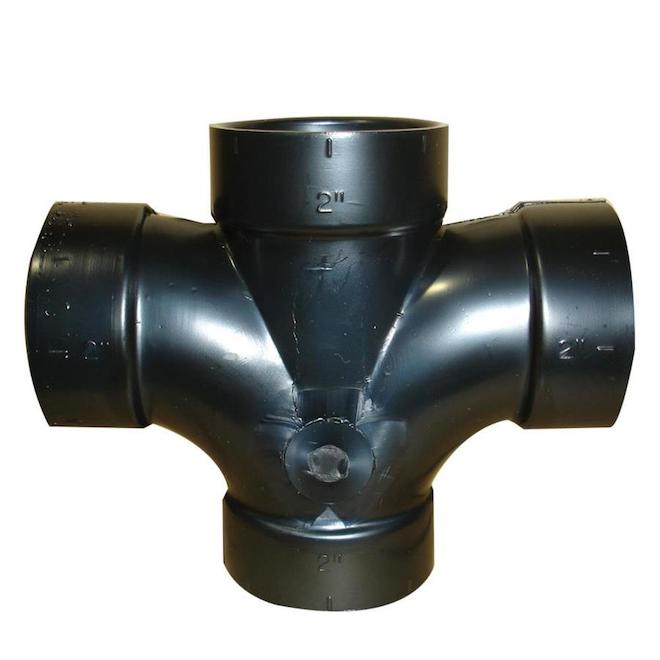 Raccord en té sanitaire en ABS 2 po Dia. 102186RTL | RONA