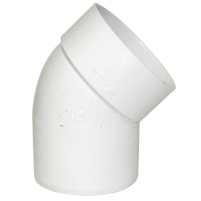 Canplas 4-in Dia 45-Degree PVC Sewer Drain Street Elbow 414194RTL | RONA