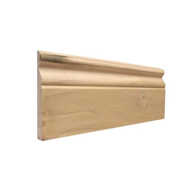 METRIE 5/8 x 4-1/4 x 12-ft Colonial Poplar Baseboard Moulding POP1214 ...