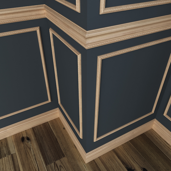 METRIE Ornamental Mouldings 8-ft White Hardwood Embossed Rope Border ...