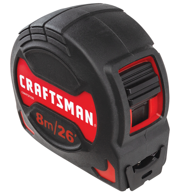 CRAFTSMAN PRO-10 Measuring Tape - 1.25-in x 26-ft - Black and Red ...