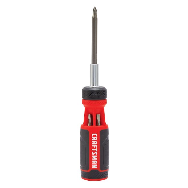 CRAFTSMAN Ratcheting Screwdriver Set with 6-Bit Push-n-Pick - 4 1/2-in ...