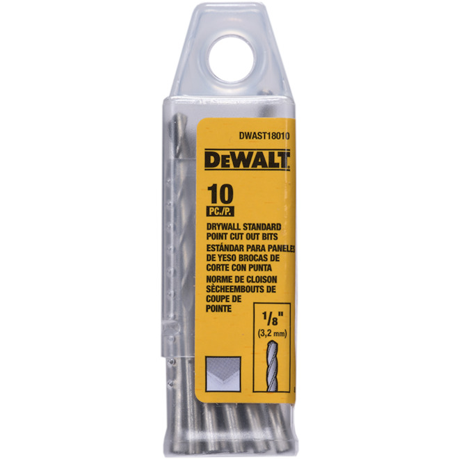 DEWALT 10-Pack 1/8-in Steel Drywall Bits DWAST18010 | RONA