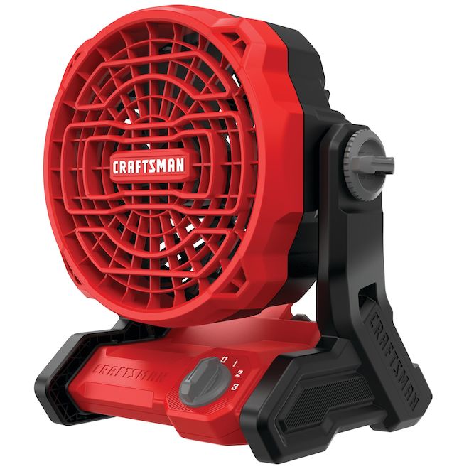 CRAFTSMAN Cordless Jobsite Fan with 3 Speed Settings - Bare Tool Only ...