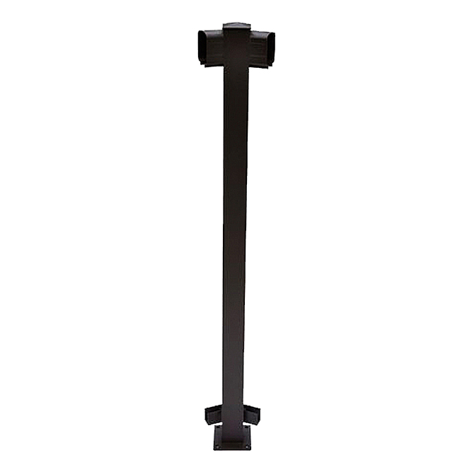 REGAL ALUMINUM Angled Post - 45 Degrees - Aluminum - 42" - Black RP45 ...