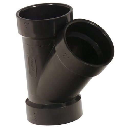 Ipex 2-in 45-Degree ABS Wye Fitting Connector - Black 027172 | RONA