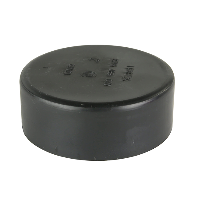 Ipex ABS Permanent Plug Fitting - 2-in Dia - Socket Thread - Black ...
