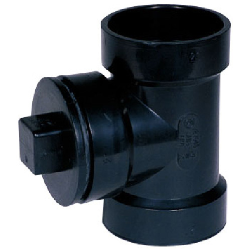 Ipex ABS Cleanout Tee With Plug - 2-in Dia x 2-in Dia x 2-in Dia - Use ...
