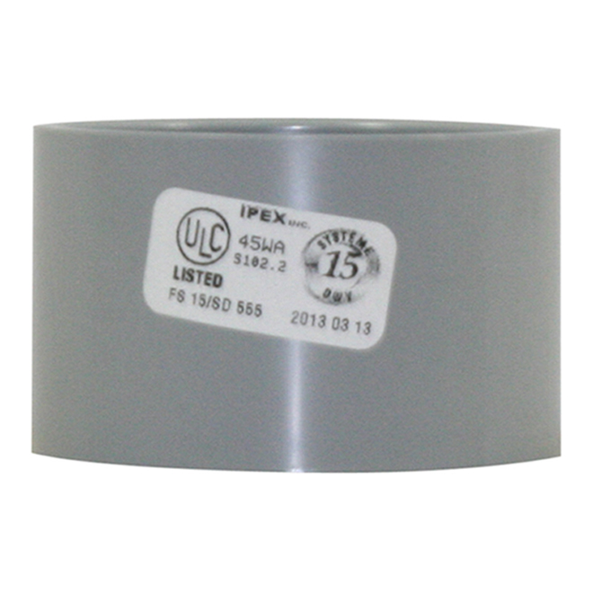 IPEX Grey PVC 2-in Diameter DWV Coupling 326517 | RONA