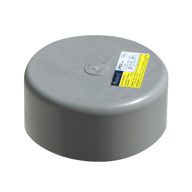 IPEX RadonX 4-in PVC Soil Gas Vent Hub Cap 286508 | RONA