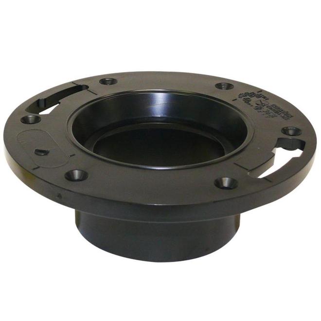 IPEX Closet Flange Fitting w/TP 4-in x 3-in Diameter ABS 027583 | RONA