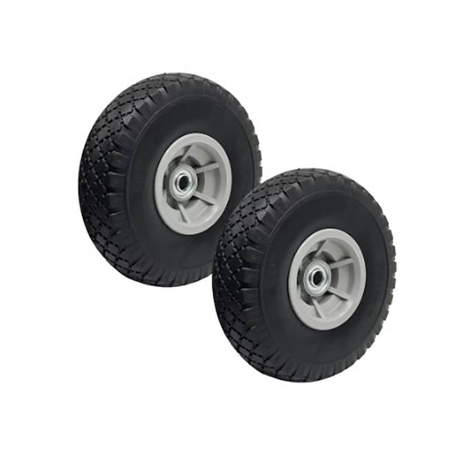 MAXWHEELS 2 pcs 10-in Black Polyurethane Hand Truck Wheel F21699 | RONA