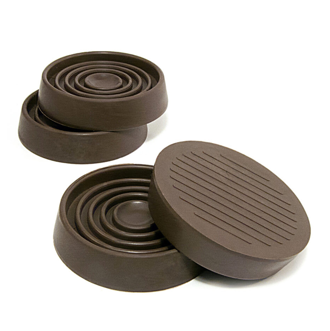 MADICO 4-Pack 3-in Brown Rubber Leg and Caster Cup F31907 | RONA