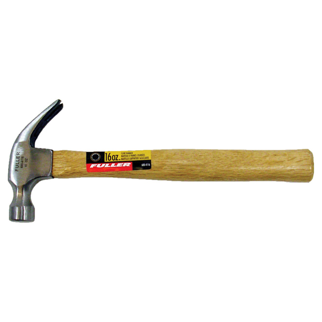 FULLER Steel and Wood Curved Claw 16 oz.Hammer 600-4116 | RONA
