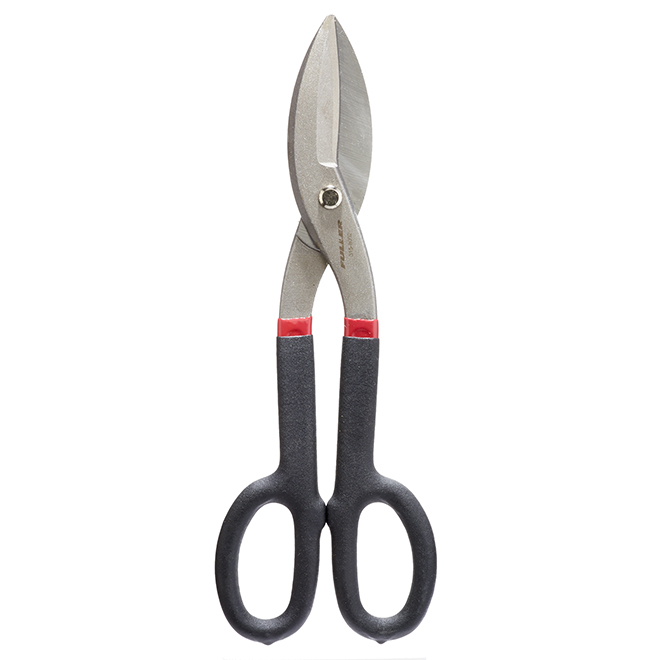FULLER 12" Steel Snips - Straight Cut - Red and Black 315-8002 | RONA