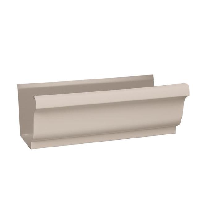 AMERIMAX 5.5-in W x 10-ft L K Style Beige Hi-Tensile Aluminum Gutter ...