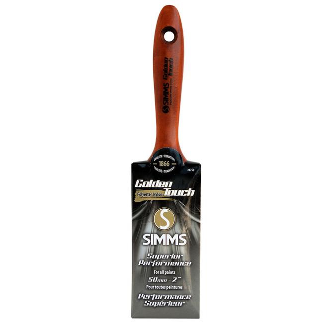 Simms Golden Touch 1-Pack Nylon/Polyester Flat Head 50 mm Paint Brush ...