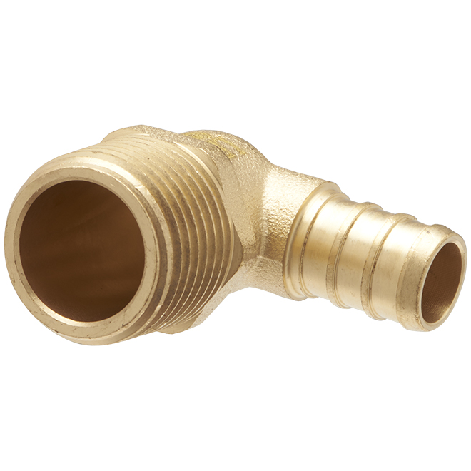 AQUA-DYNAMIC Lead Free PEX 90° Male Elbow - 1/2" x 1/2" 9777-633 | RONA