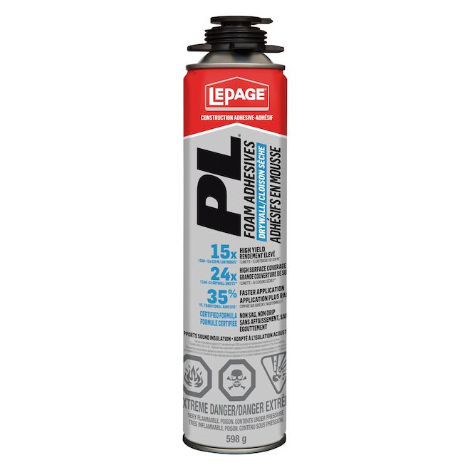 LePage PL Drywall Foam Construction Adhesive - 624-ml 2971754 | RONA