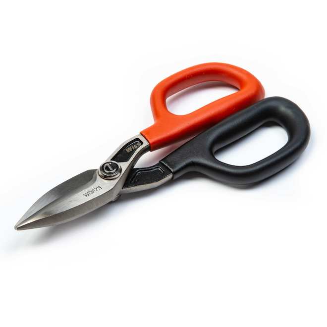 Wiss 7-in Steel Strait-Cut Tinner Snip - Red/Black WDF7S | RONA