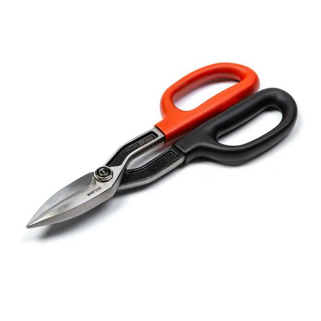 Wiss 10-in Steel Strait-Cut Tinner Snip - Red/Black WDF10S | RONA