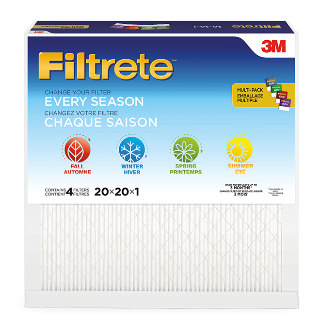 Filtrete 4-Season Allergen Defense Filter Combo Pack - 20-in x 20-in x ...