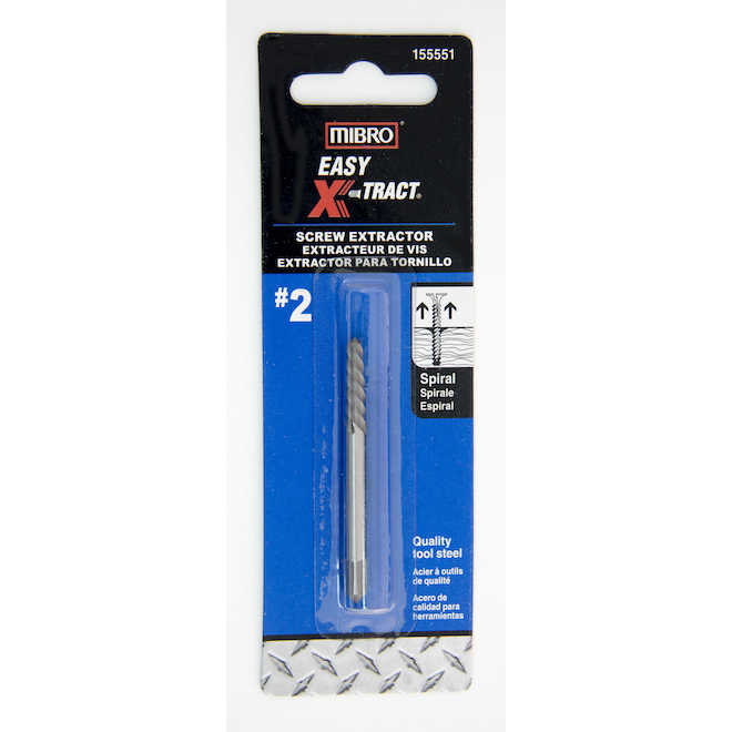 MIBRO #2 Spiral Screw Extractor 1/4-in to 5/16-In 155551RDP | RONA