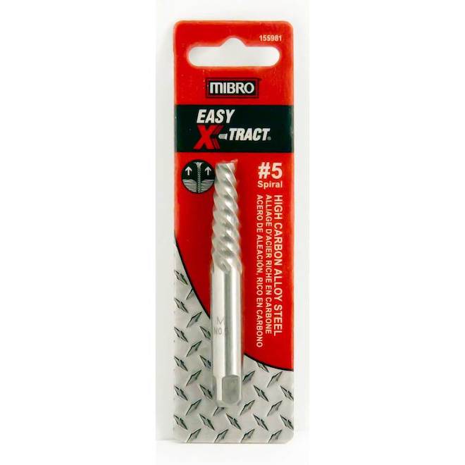 MIBRO #5 Spiral Screw Extractor 9/16-in to 3/4-In 155981RDP | RONA