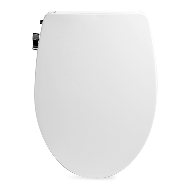 Bemis Elongated White Plastic Bidet Toilet Seat | RONA