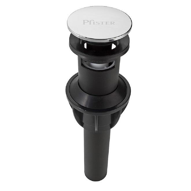 Bonde de lavabo à poussoir Pfister en chrome poli pour robinets de ...