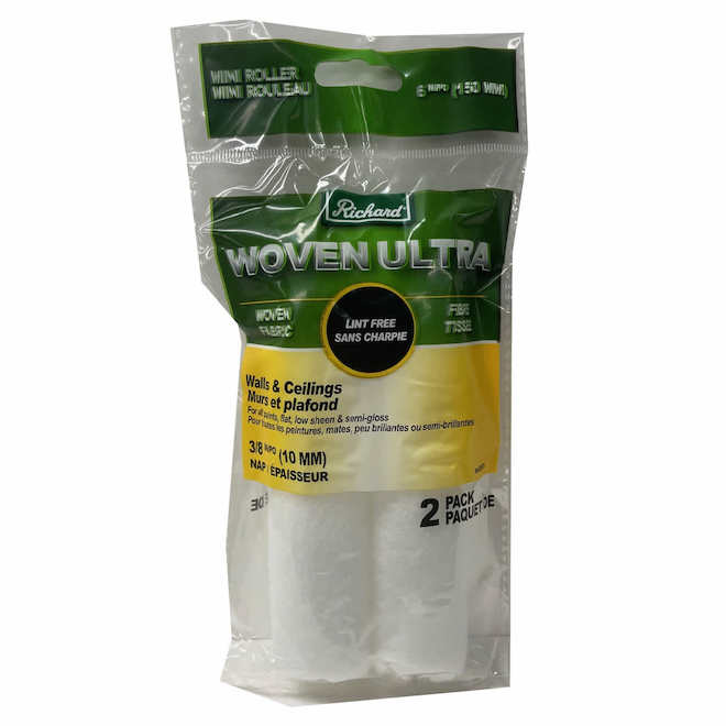 Richard Tools 2-Pack 3/8-in Woven Fabric Mini Rollers 94283 | RONA