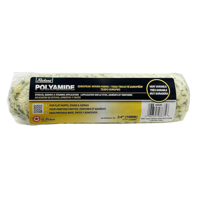 Richard Tools POLYAMIDE 9 1/2 x 3/4-in Woven Fabric Roller Cover 98605 | RONA