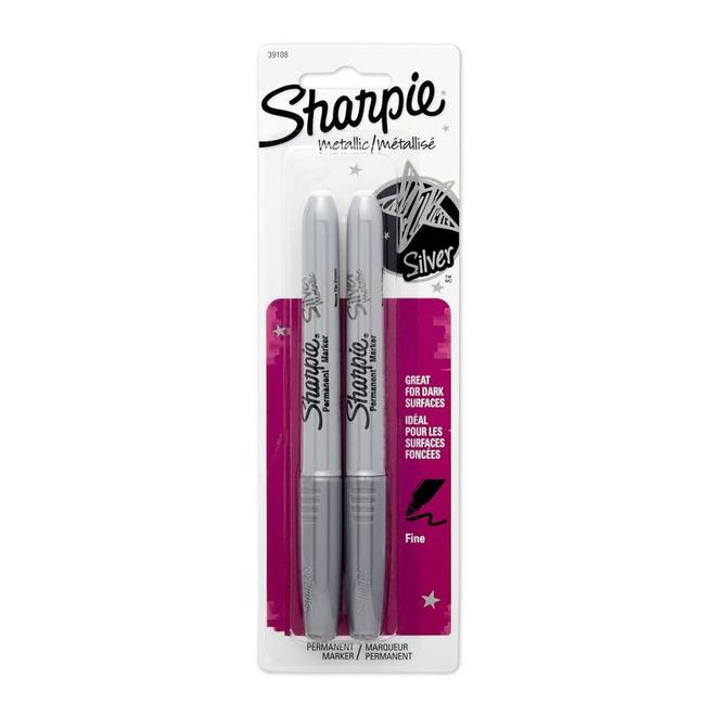 Sharpie Metallic Silver Fine Point Permanent Marker (2-Pack) 39108PP | RONA