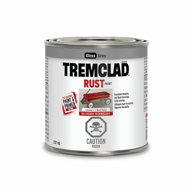 Tremclad(R) - Rust Paint - 237 Ml - Gloss Grey 27028X125 | RONA