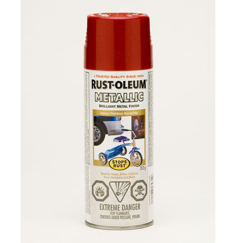 RUST-OLEUM Rust Oleum - Metallic Enamel Paint - 312 G - Apple Red ...