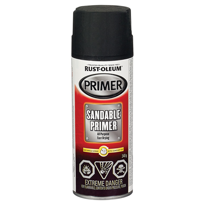 RUST-OLEUM Black Sandable Primer - 340 g 257737 | RONA