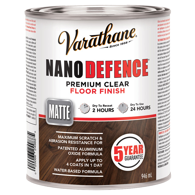 Varathane Nano Defence 946-ml Water-Based Matte Clear Premium Floor ...