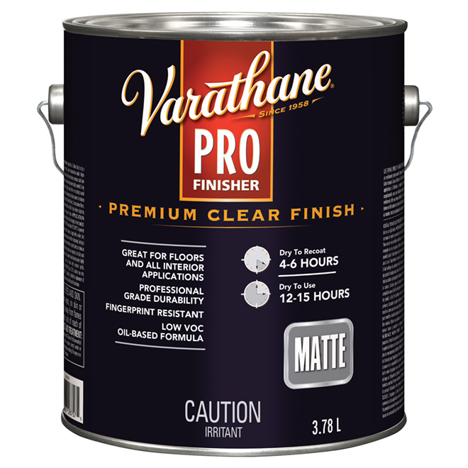 Varathane ProFinisher 3.78-L Interior Oil-Based Matte Clear Finish ...