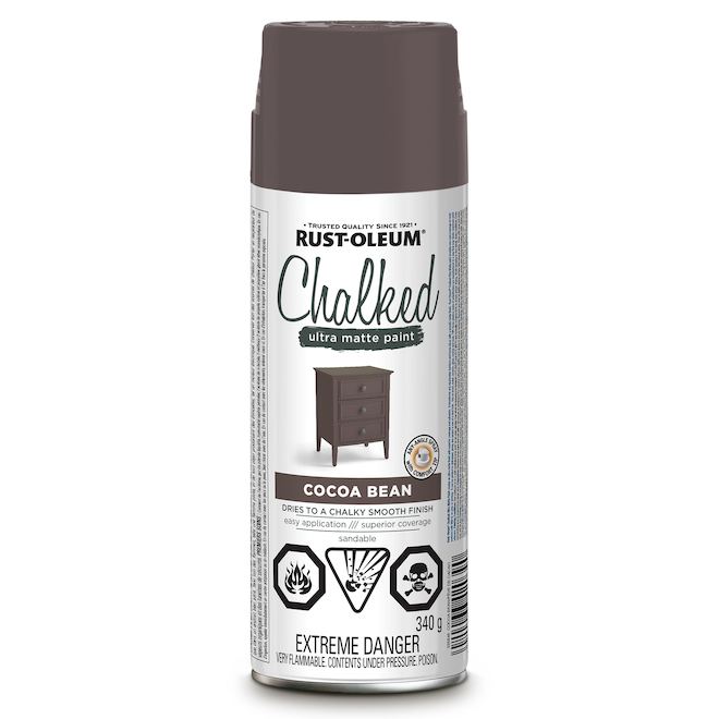 Rust-Oleum Matte Brown Chalky Spray Paint (340 G) 335846 | RONA
