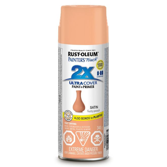 Rust-Oleum Painter's Touch 340-g Satin Orange Peach Spray Paint and ...