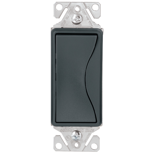 Switch 1-Way - 15A 120/277V/AC - Silver Granit 9501SG-K | RONA