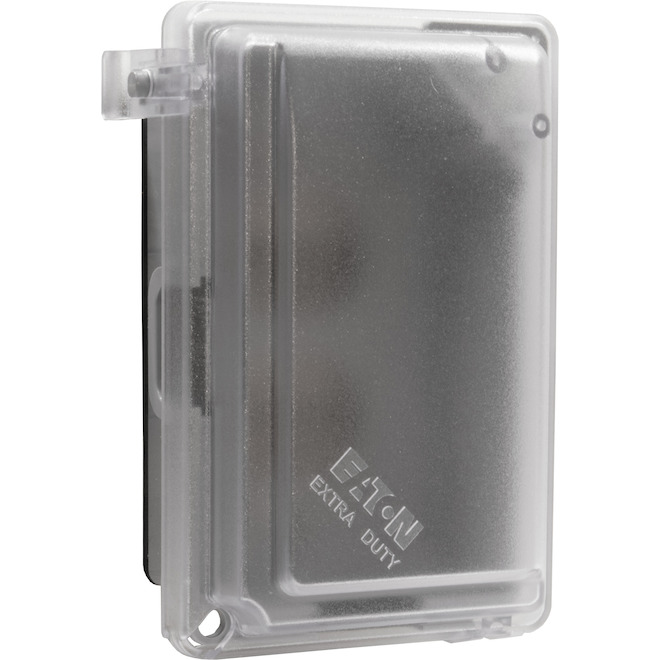 Eaton While-In-Use Clear Cover 1-Gang Weather Protective 3.96 x 5.88-in ...