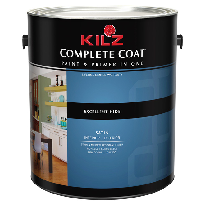 KILZ "Complete Coat" Interior/Exterior Paint - Satin M59301C | RONA
