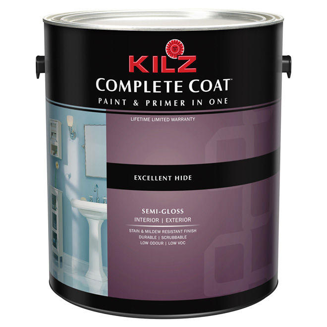 KILZ "Complete Coat" Interior/Exterior Paint - Semi-Gloss M69201C | RONA