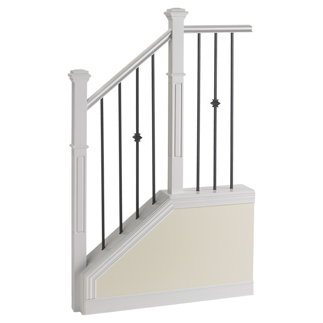 Colonial Elegance Baluster - Wrought Iron - Black Finish - 35-in to 35 ...