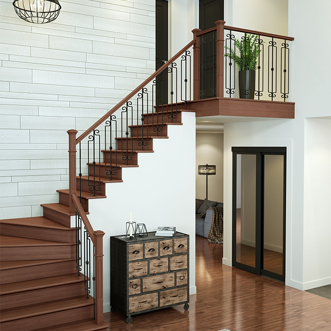 Colonial Elegance Knuckle Baluster - Wrought Iron - Black Hammered ...