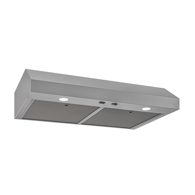 Broan-Nutone 30-in 350 CFM 2-Speed LED Lighted Undercabinet Range Hood ...