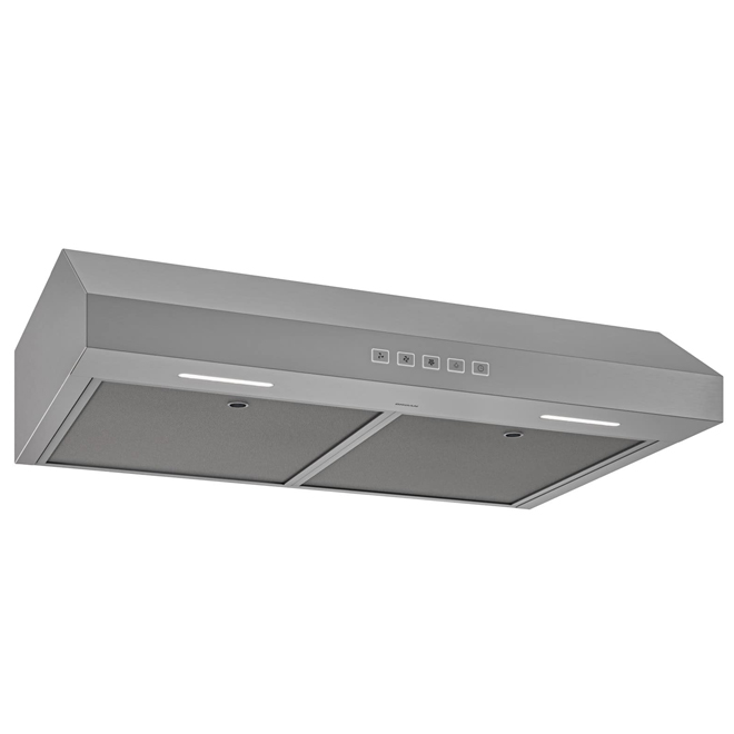 Broan-Nutone 30-in Stainless Steel Undercabinet Range Hood w/ 3 Speeds ...