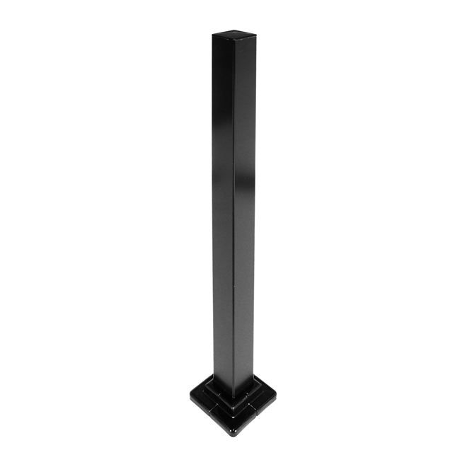 Kool-Ray Stair Post - 2-in x 2-in x 46.5-in - Black P214622 | RONA